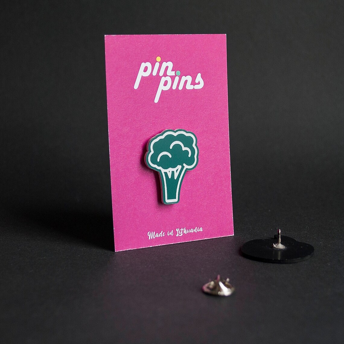 Broccoli Pin! Brooch, Badges, Food Lover Pins, Vegetarian Vegan Pin ...