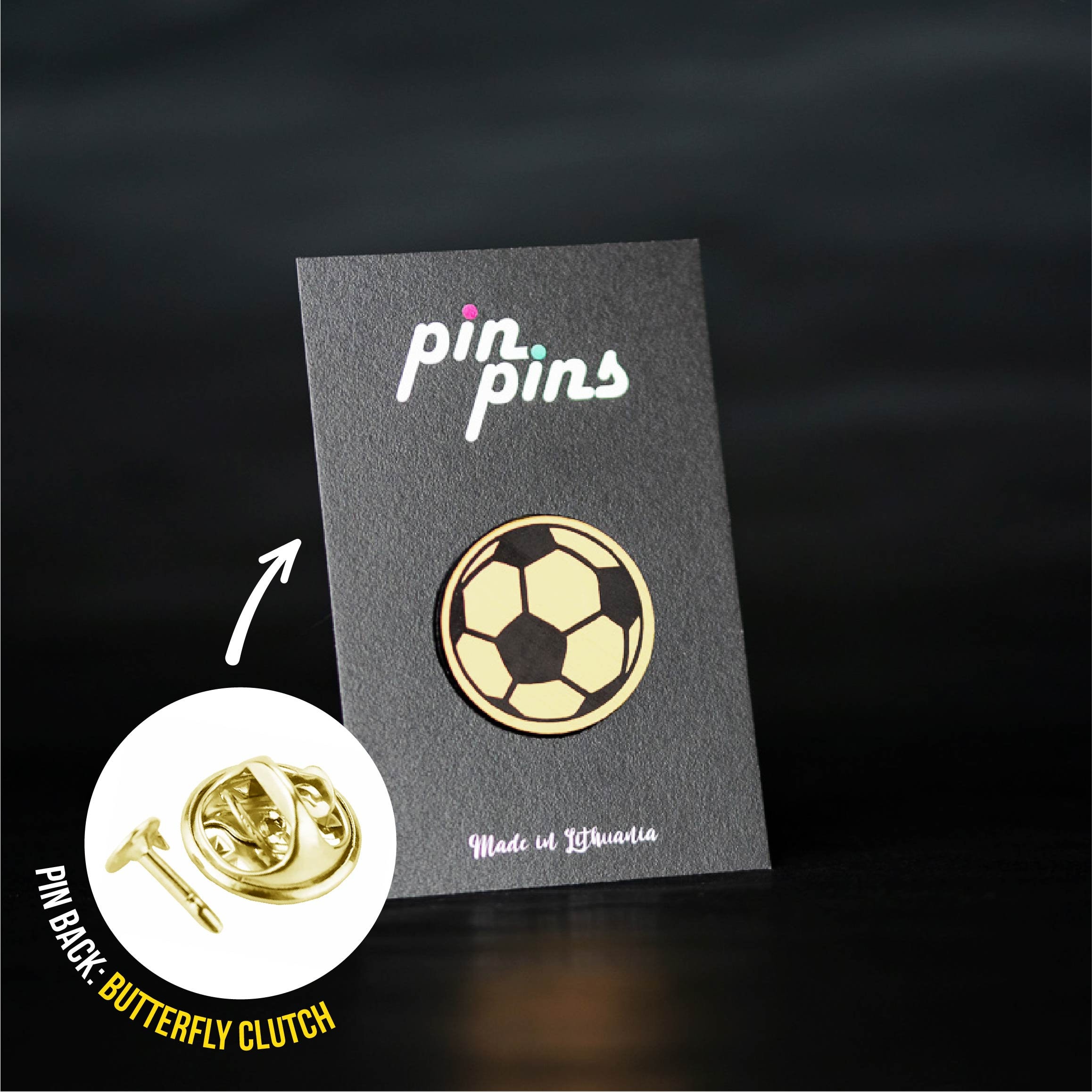 Football Soccer Ball Pin Brooch Badges Football Player - Etsy