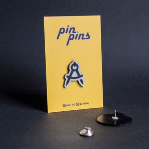 Drawing Instrument, Circles, Mathematics and Engineer! Badge, Brooch ...