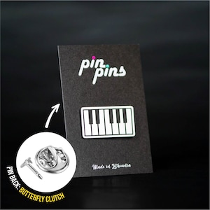 Piano Music Keyboard Pin! - Pins, Song Badge, Music Brooch, Clothing ...