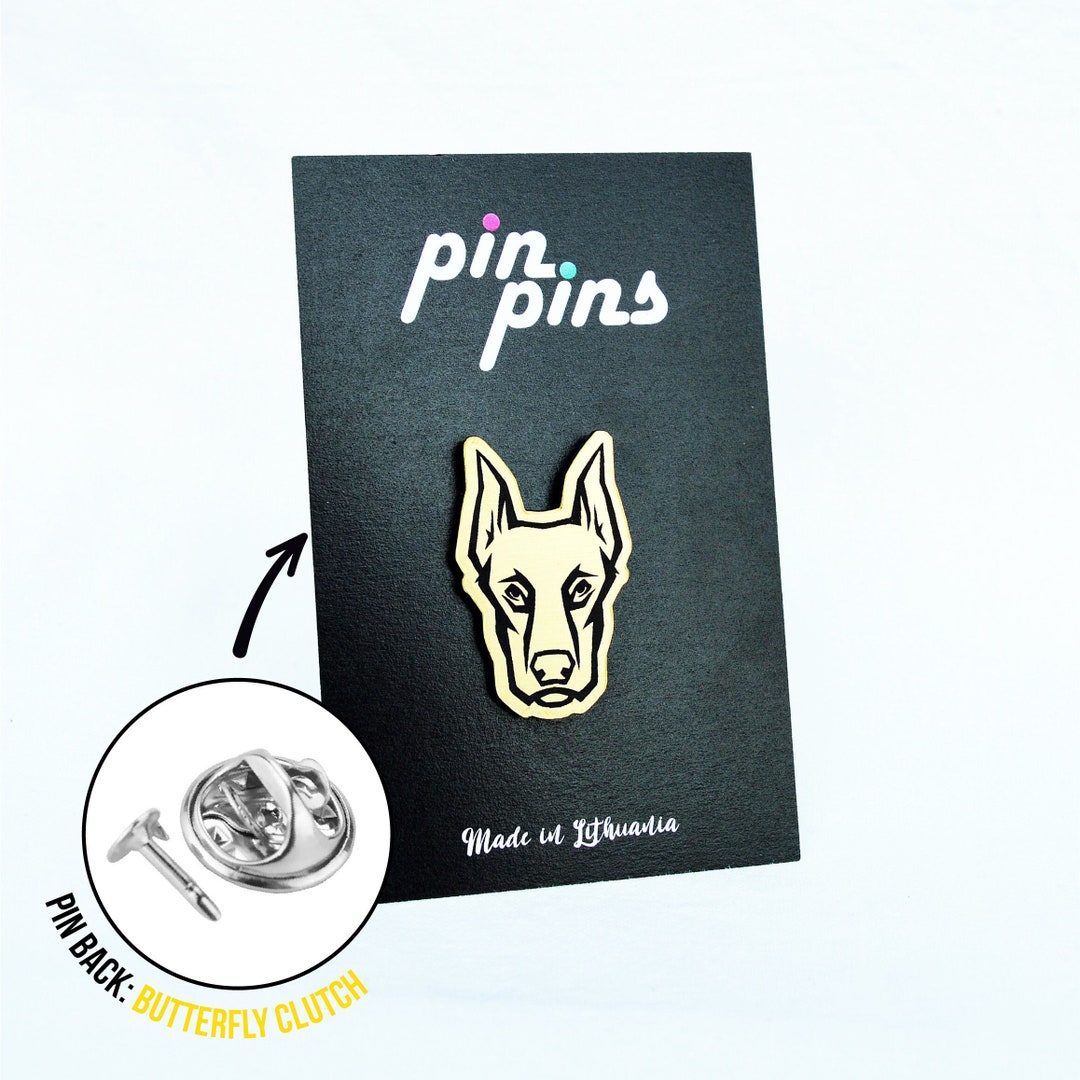 Doberman Pinscher Dog Face Pin! Brooch, Badges, Animal Pins, Cute Pins ...