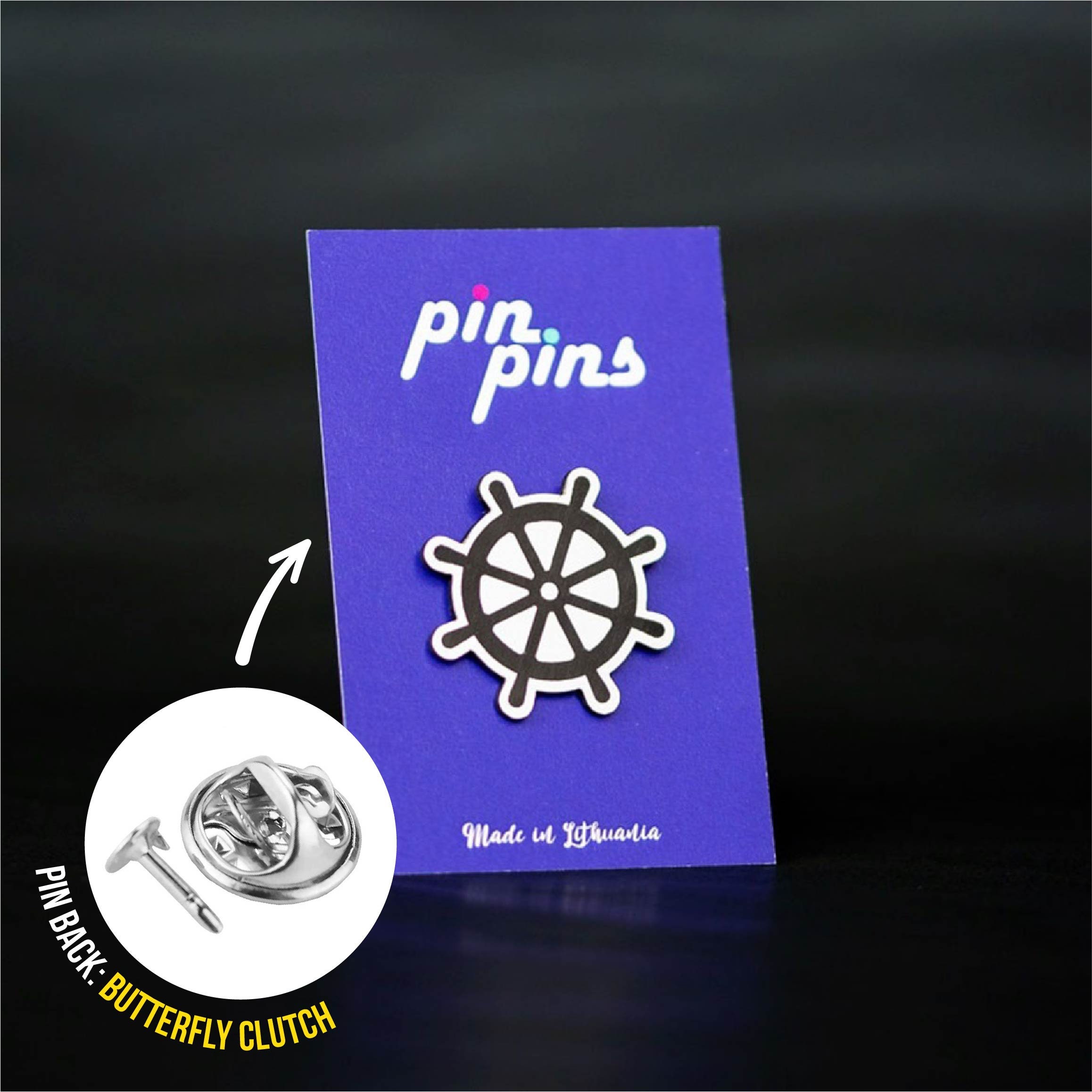 Ship Wheel Boat Sea Pin Pins Brooch Badges Gift Idea - Etsy UK