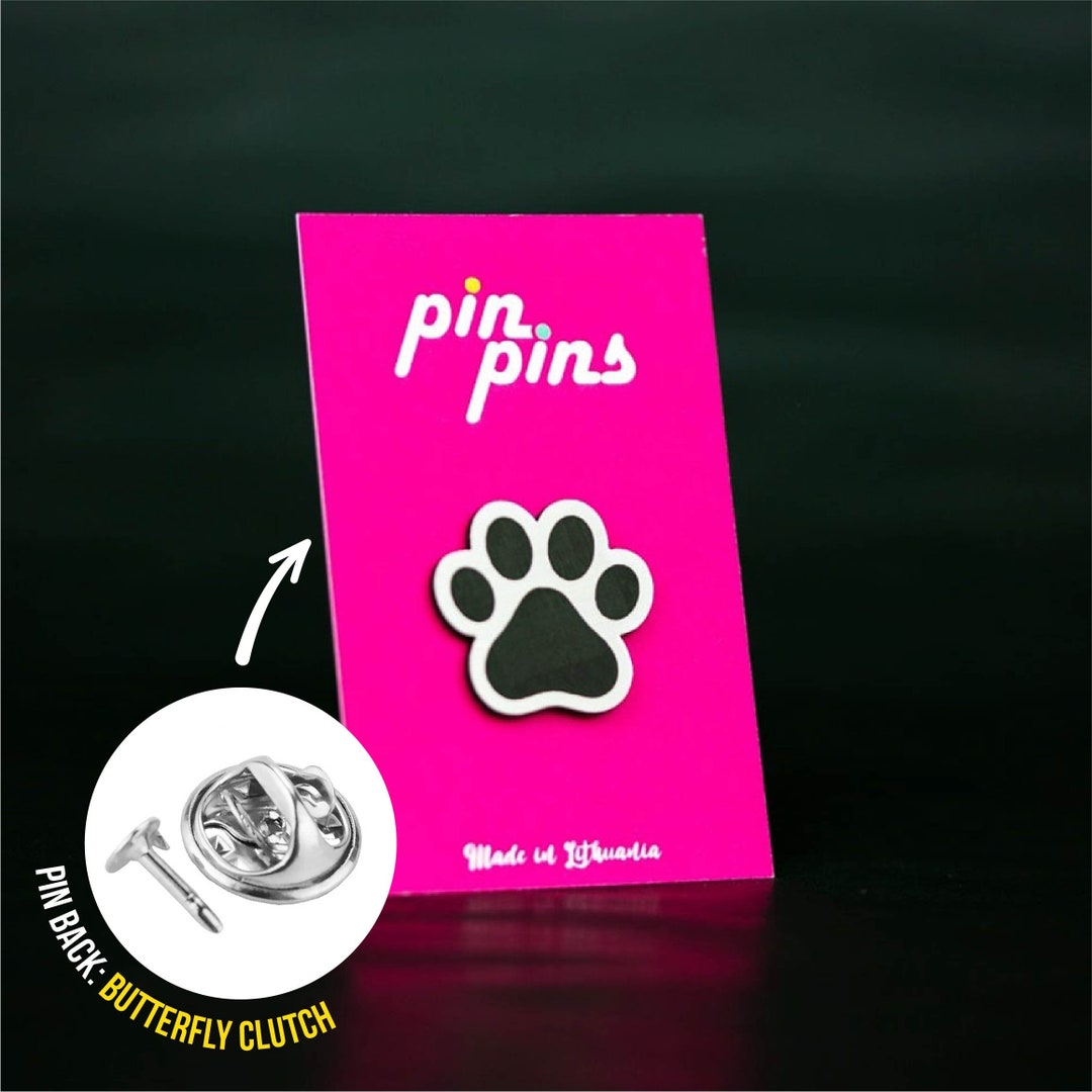 Animal Print Paw Pin! - Pins, Badges, Animal Lovers Pins, Cute Pins ...