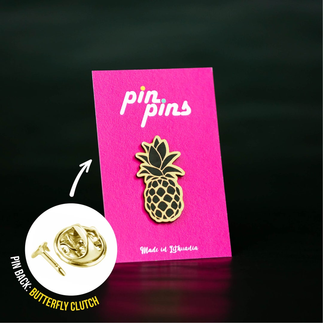 Pineapple Pin! - Elegant Solid Pins, Badges, Brooch, Tropical Pins ...
