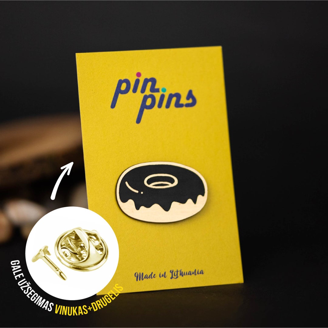 Donut Doughnut Pin! - Pins, Badges, Brooch, Mm... Donut Pins, Food Pins, Food Donut Lover Pin ...