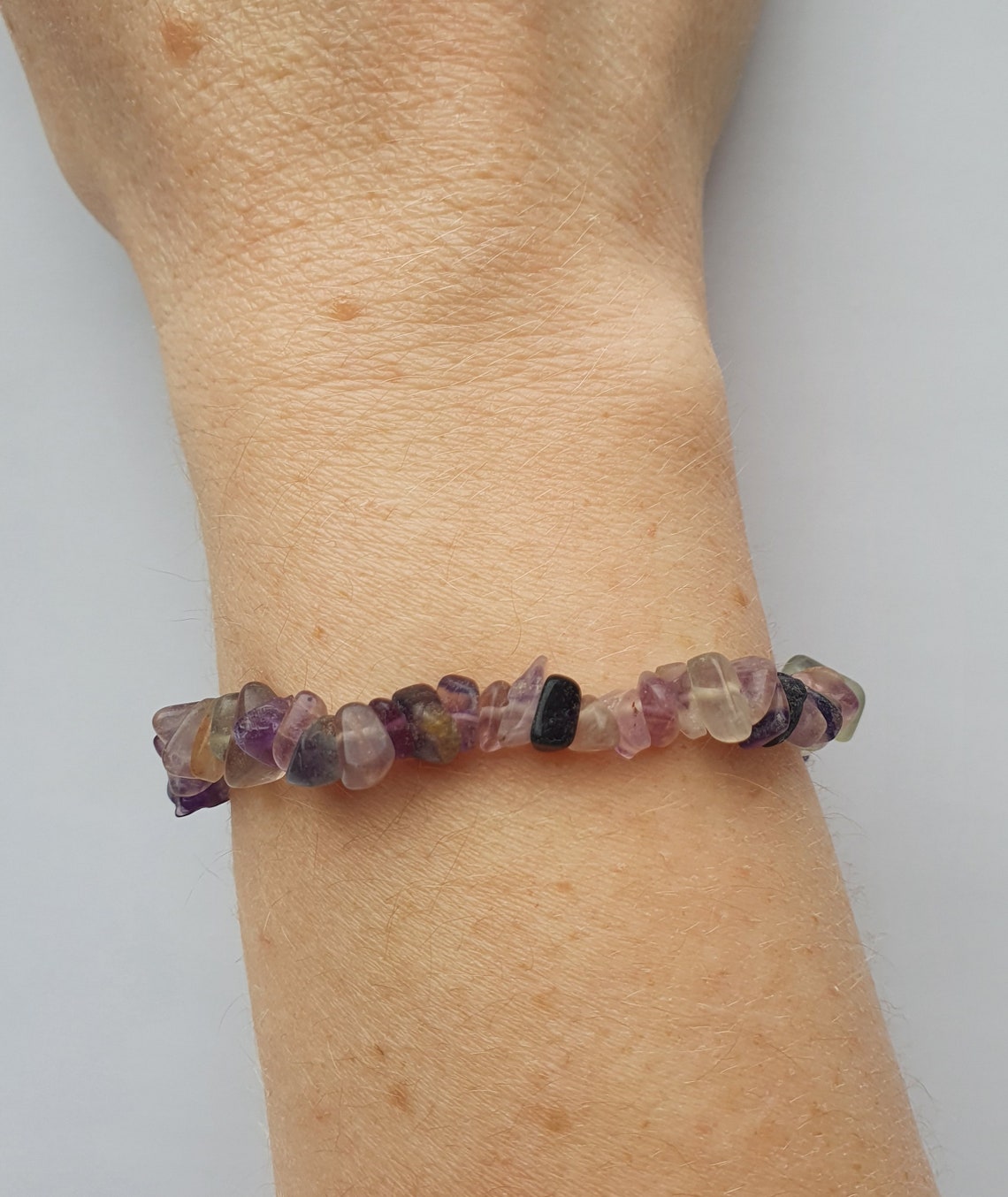 Natural Crystal chip bracelets | Etsy