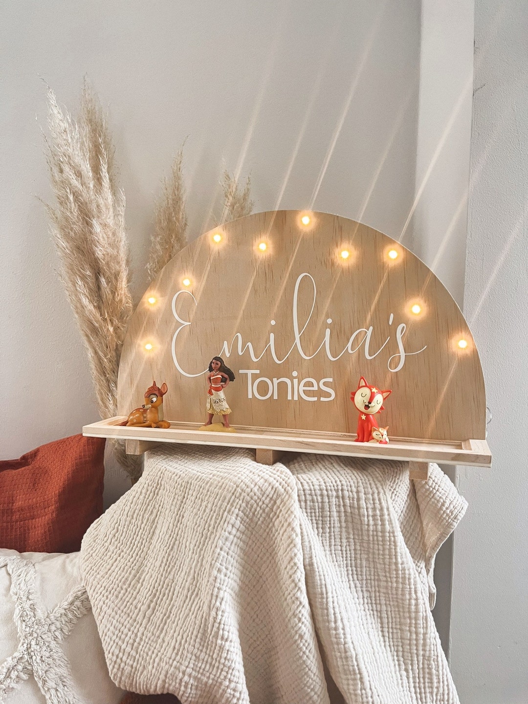 Personalized Tonie Shelf With Lighting for 8 Tonie Figures - Birthday ...