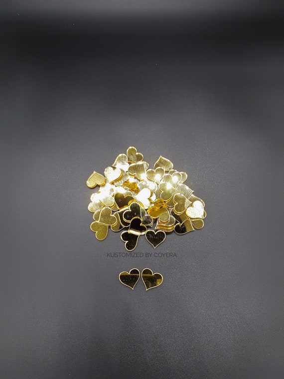 25 Small Laser Cut Acrylic Mirrored Hearts Love Table Confetti - Etsy