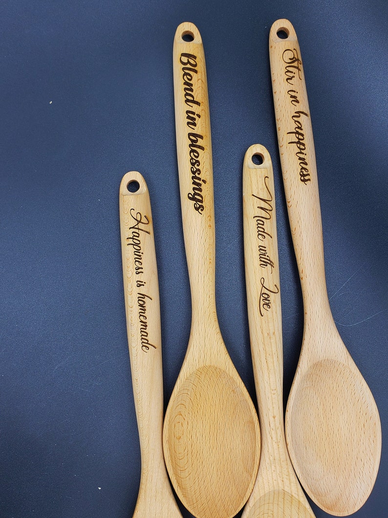 Custom Saying Kitchen Spoon | Personalized Wooden Spoon | Engraved ...