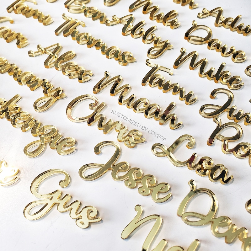 Name Place Cards - Etsy