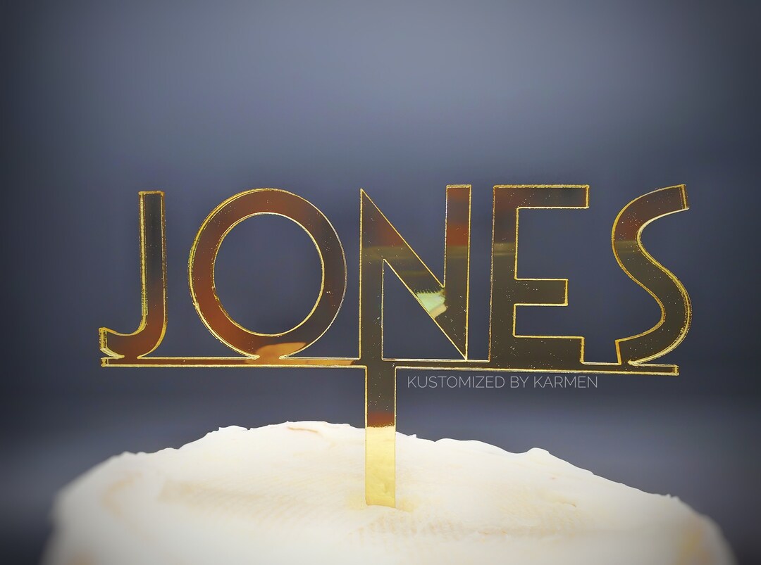 Name Cake Topper, Custom Cake Topper, Birthday Cake Topper ...