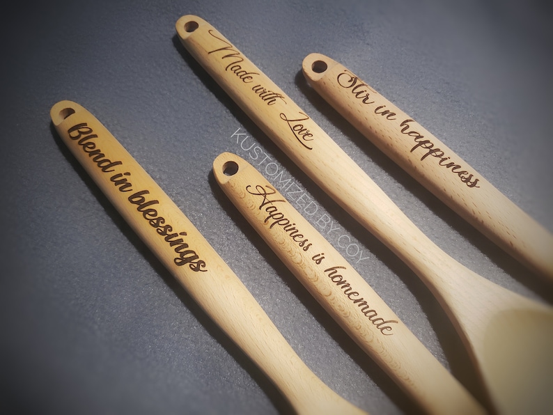 Custom Saying Kitchen Spoon | Personalized Wooden Spoon | Engraved ...
