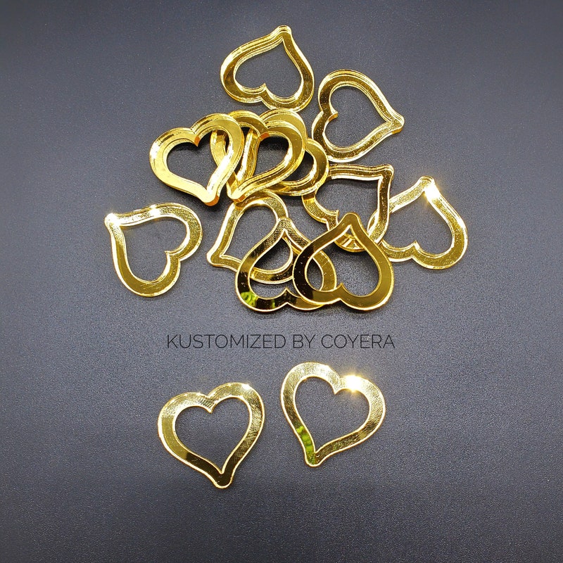 Gold Heart Confetti - Etsy