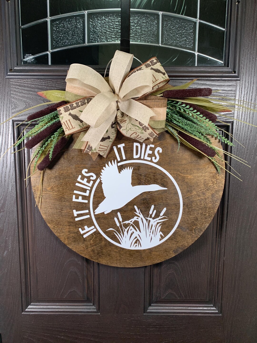 Duck Hunting Door Hanger, Front Door Decor - Etsy