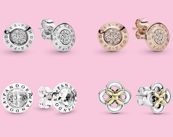 Pandora Rose Gold Earrings - Etsy UK
