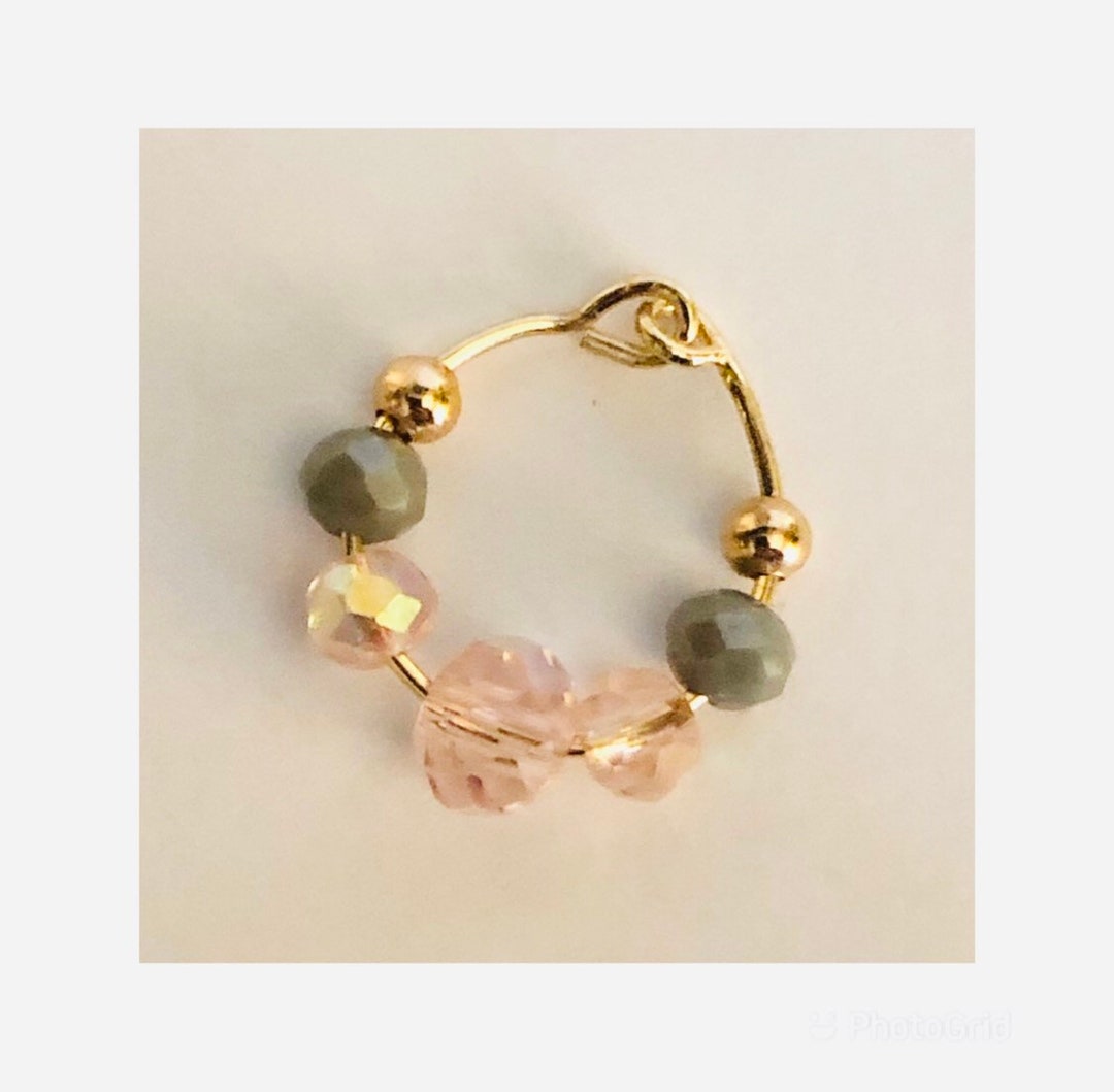 Mini - Gray and Metal Birthstone Bracelet - Etsy