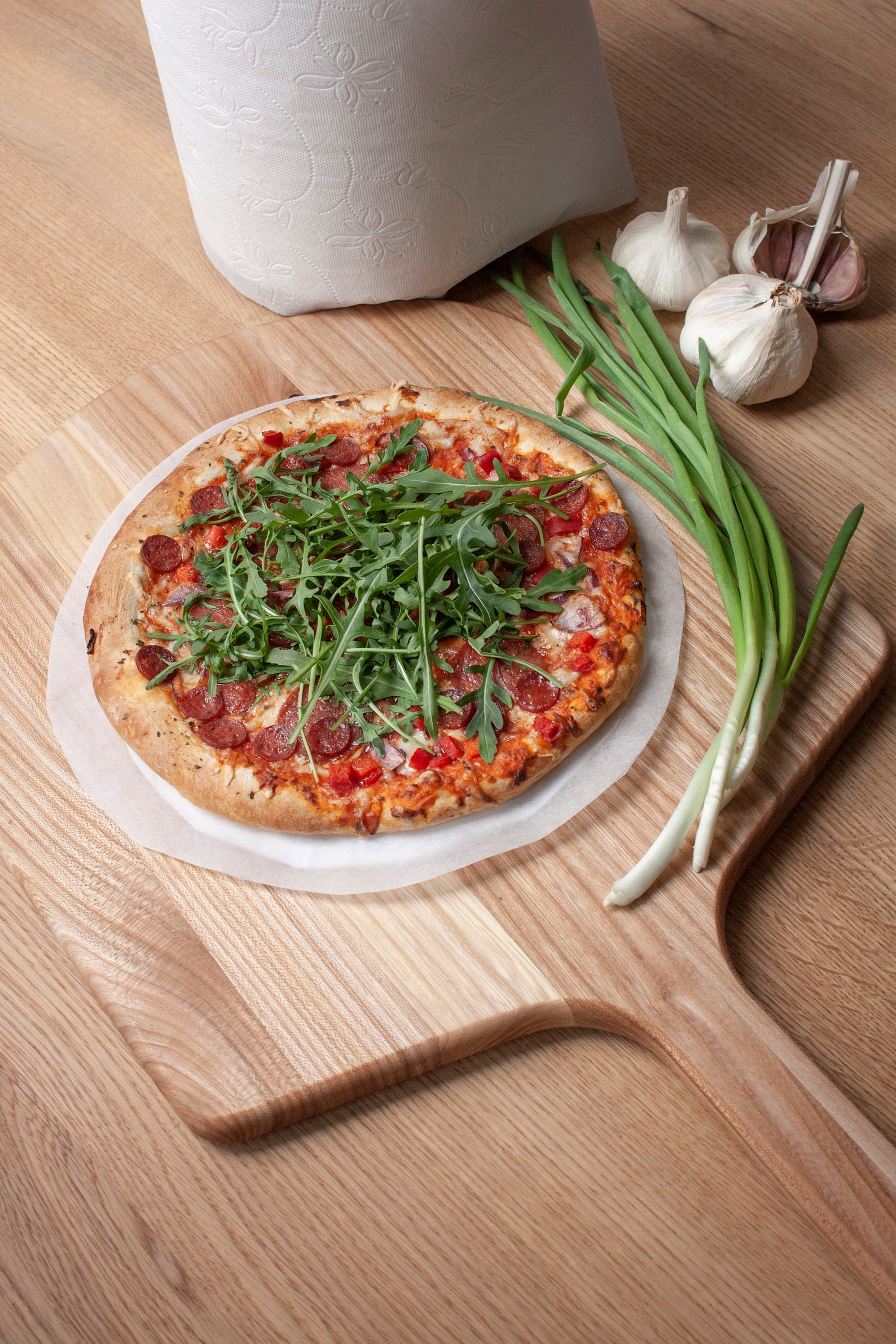 Natural Oak Wood Pizza Peel | Large Pizza Paddle With Long Handle ...