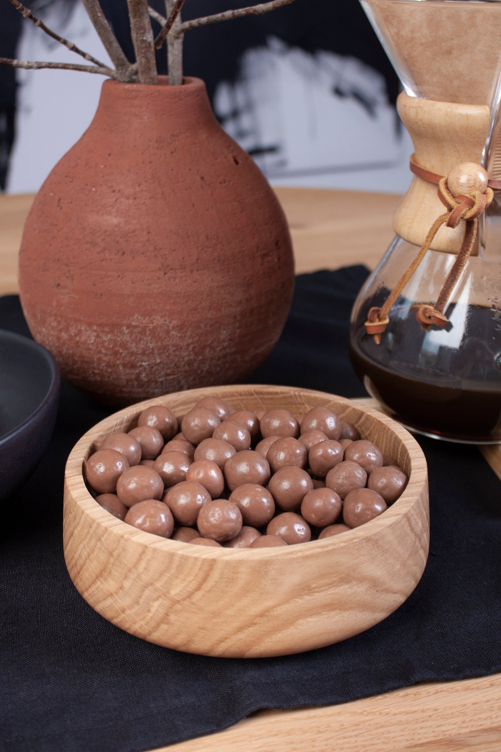 Oak Wood Kitchen Serving Bowl Small Wooden Candy Bowl - Etsy