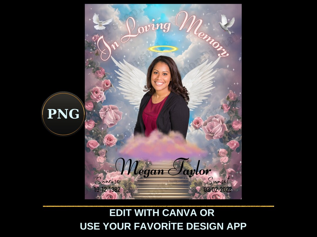 İn Loving Memory PNG, Blue Sky Background, Heaven Gate Stairway ...