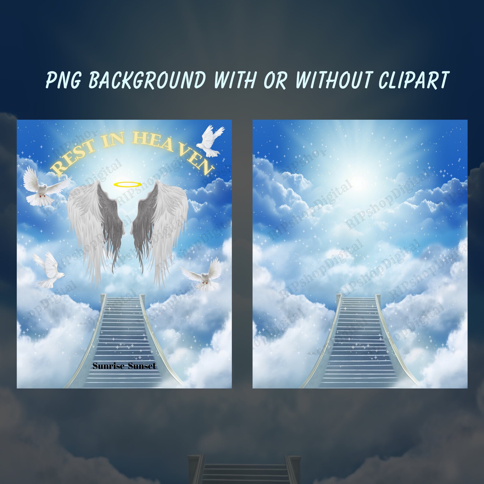 Rest in Heaven Png, in Loving Memory, Stairway to Heaven, in Loving ...