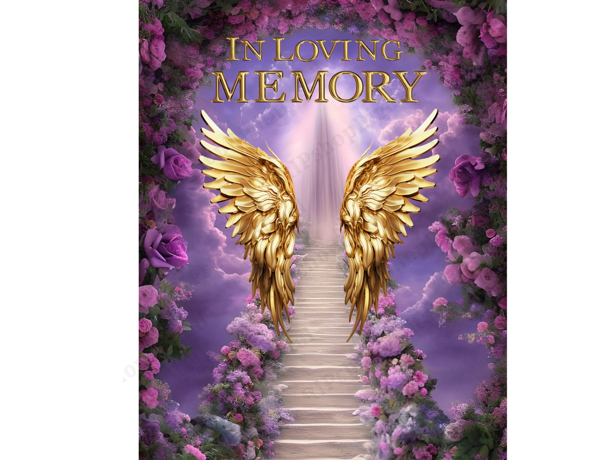 In Loving Memory PNG - Rest in Heaven PNG, Purple Sky Heaven Gate ...