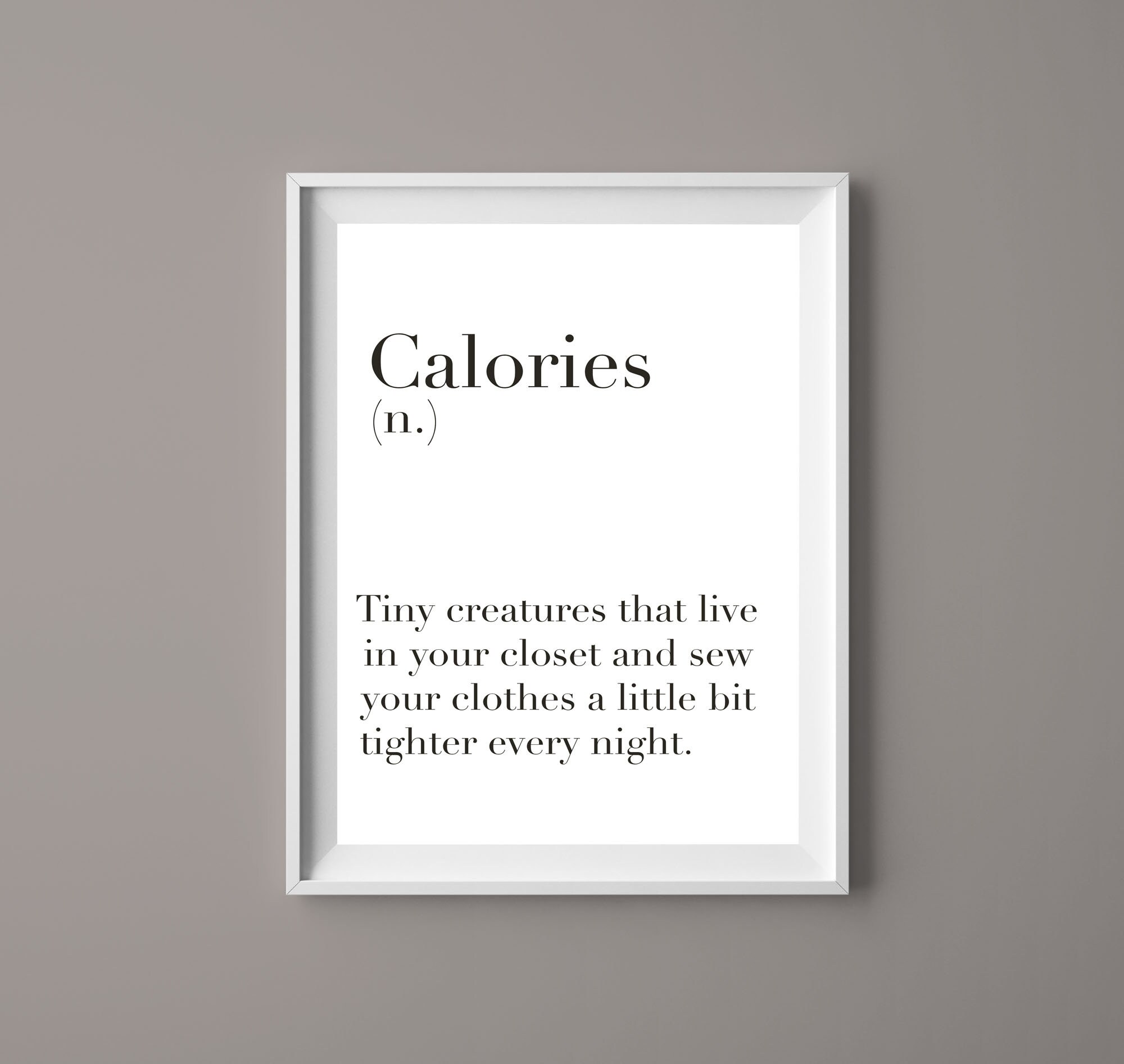Calories Definition Print Poster 5 Sizes Available | Etsy