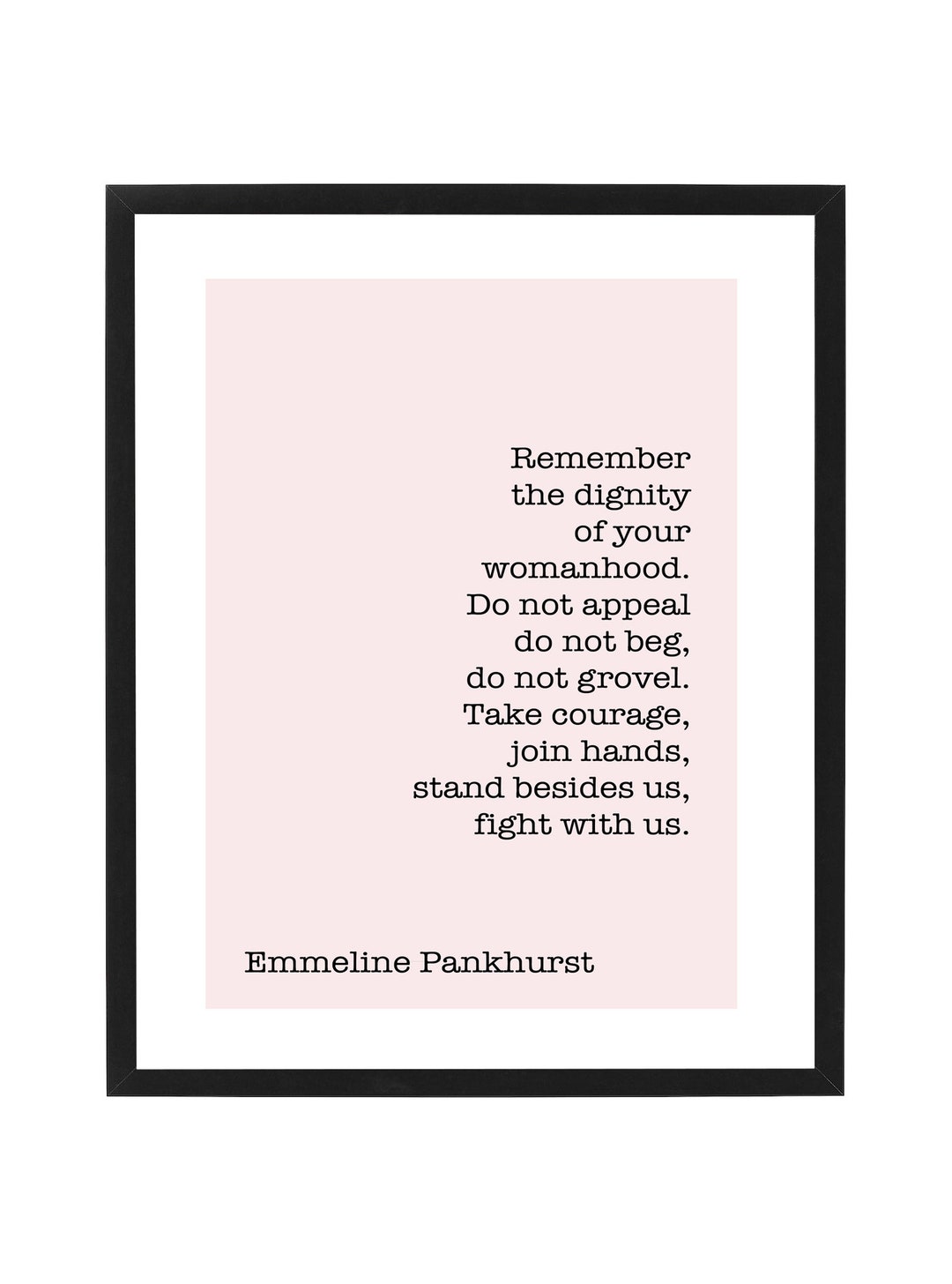 Emmeline Pankhurst Poster Print - Etsy