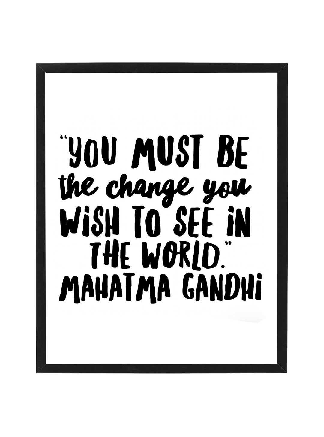 Mahatma Gandhi Print Poster Wall Art Interior - Etsy UK