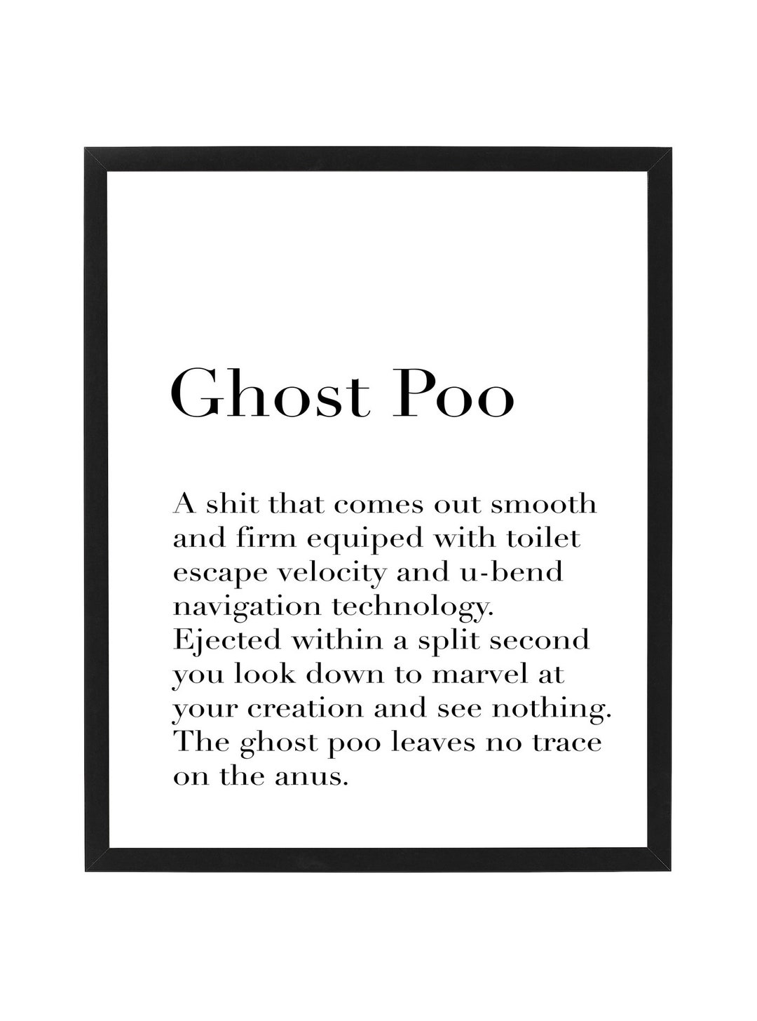 Ghost Poo Toilet Humour Poster Print - Etsy