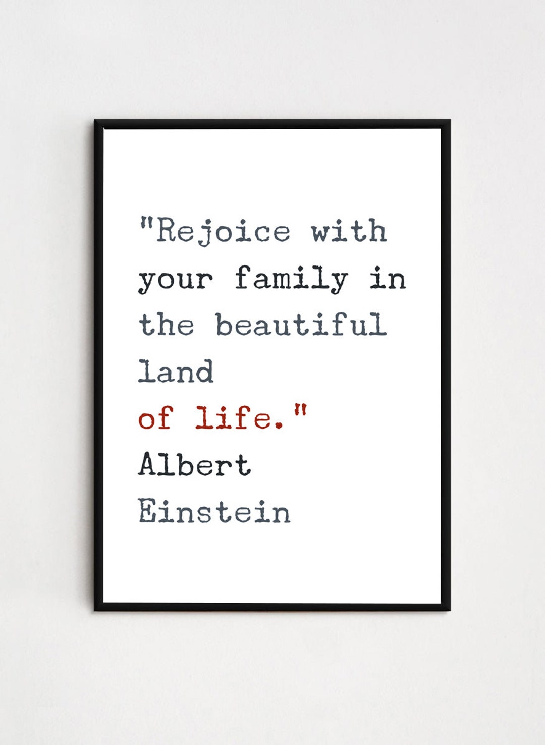 Albert Einstein Quote Poster Print - Etsy