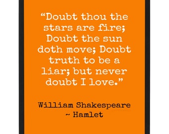 Doubt Thou the Stars | Etsy