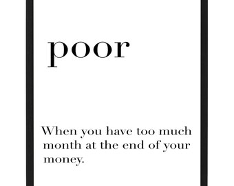 Humorous Poster | Etsy