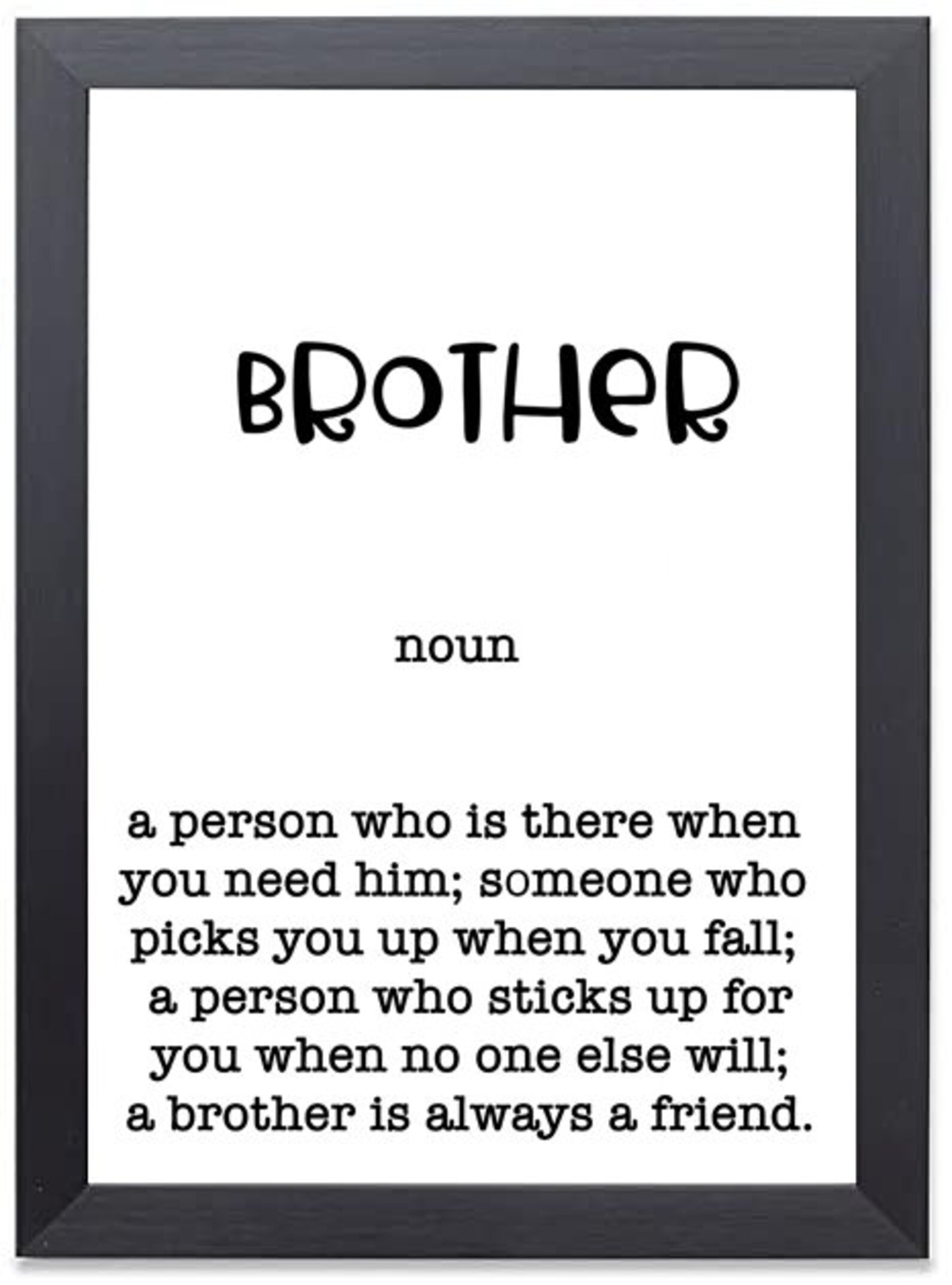 Brother Definition Print Poster 5 Sizes Available | Etsy