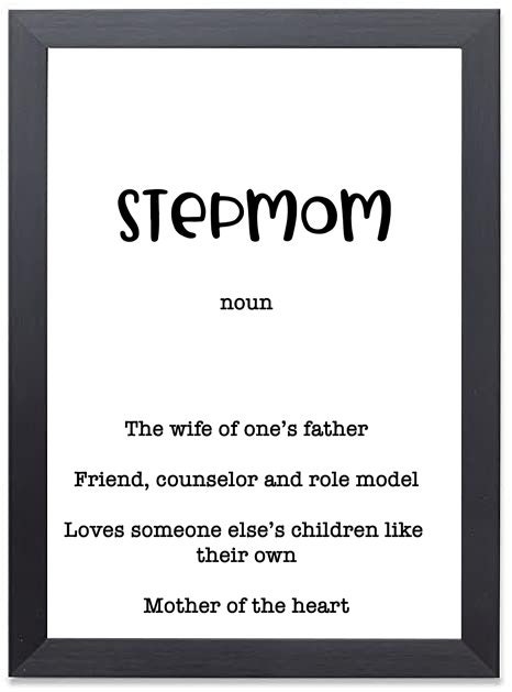 Stepmom Definition Print Poster 5 Sizes Available Etsy