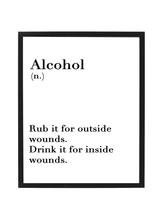 Alcohol Definition Poster Prints - Etsy