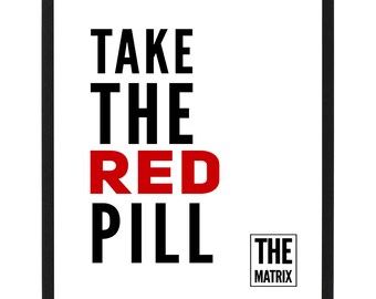Matrix Poster Red Pill - Etsy