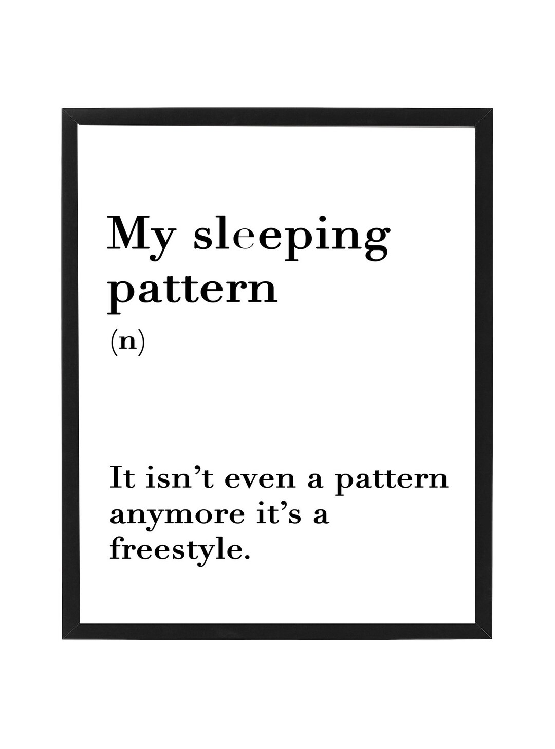 Sleep Definition Poster Print - Etsy