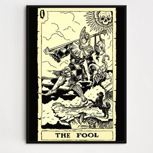 The Fool Tarot Card Wall Print Poster Home Decor Wall Art - Etsy