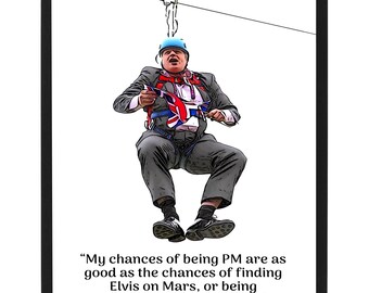 Boris Johnson Poster - Etsy UK
