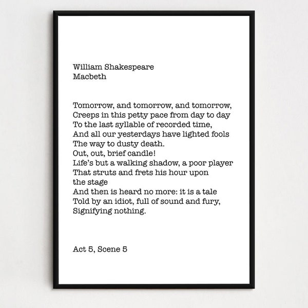 Macbeth Poster - Etsy