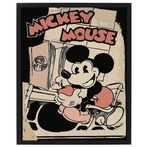 Mickey Mouse Poster - Etsy UK