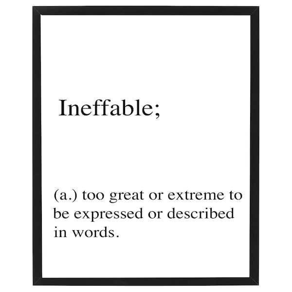 Ineffable Definition - Etsy