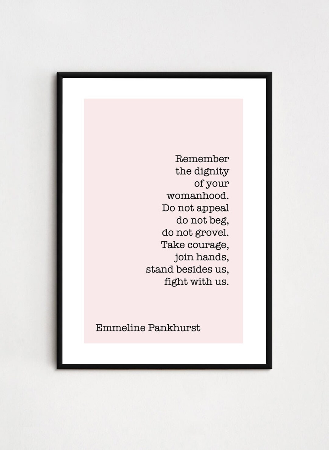 Emmeline Pankhurst Poster Print - Etsy