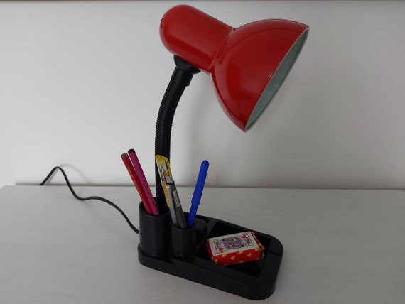 Vintage Desk Lamp Organizer Task Lamp Gooseneck Table Light - Etsy