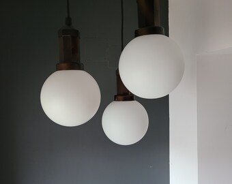 Art Deco Ceiling Light, Vintage Pendant Lamp, MCM Lamp, Mid Century ...