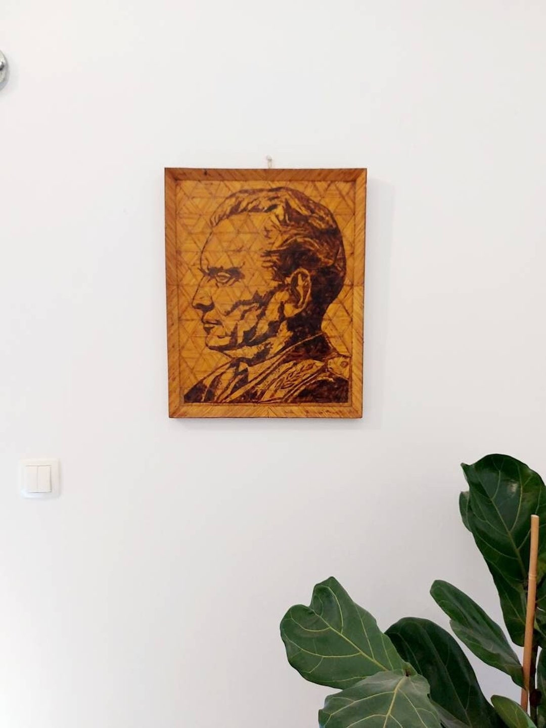 Vintage Josip Broz Tito Portrait: Burnt Matches Wood Art - Etsy