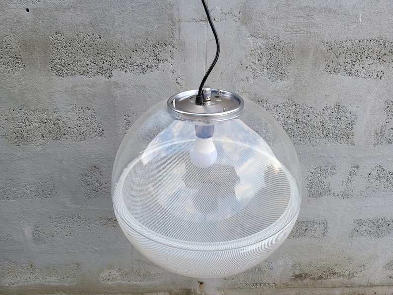 Vintage Guzzini Sfera Pendant Lamp: Mid Century Globe Ceiling Light - Etsy