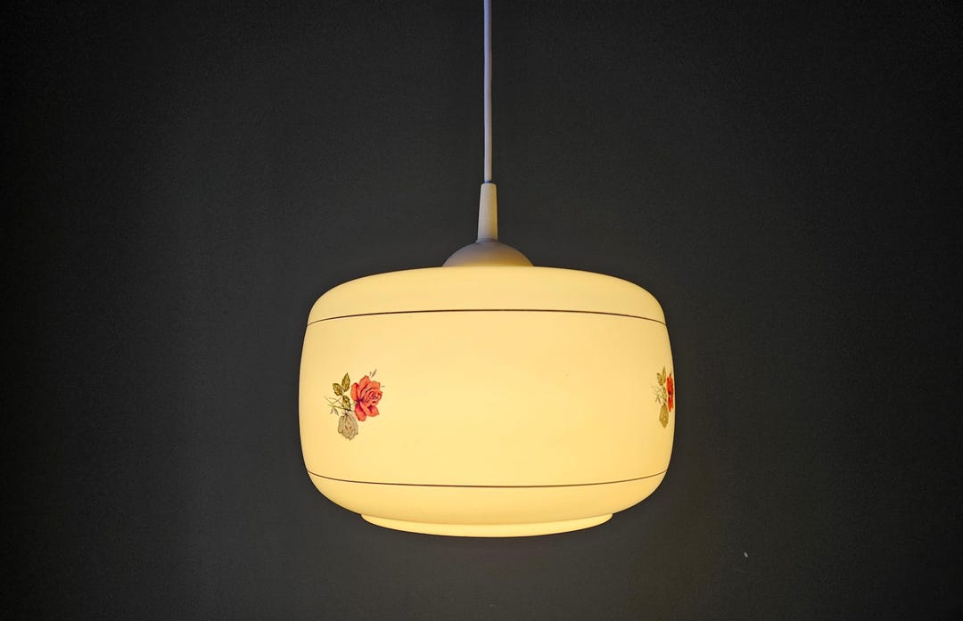 Vintage Pendant Light, Old Kitchen Lamp, Retro Lamp, Granny's Lamp ...