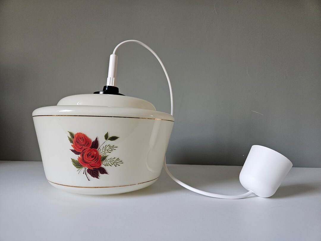 Vintage Pendant Lamp, Old Kitchen Lamp, Retro Lamp, Granny's Lamp ...