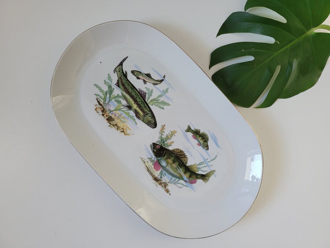 Vintage Serving Plate KAHLA Fish / Dinnerware Germany Porcelain GDR ...